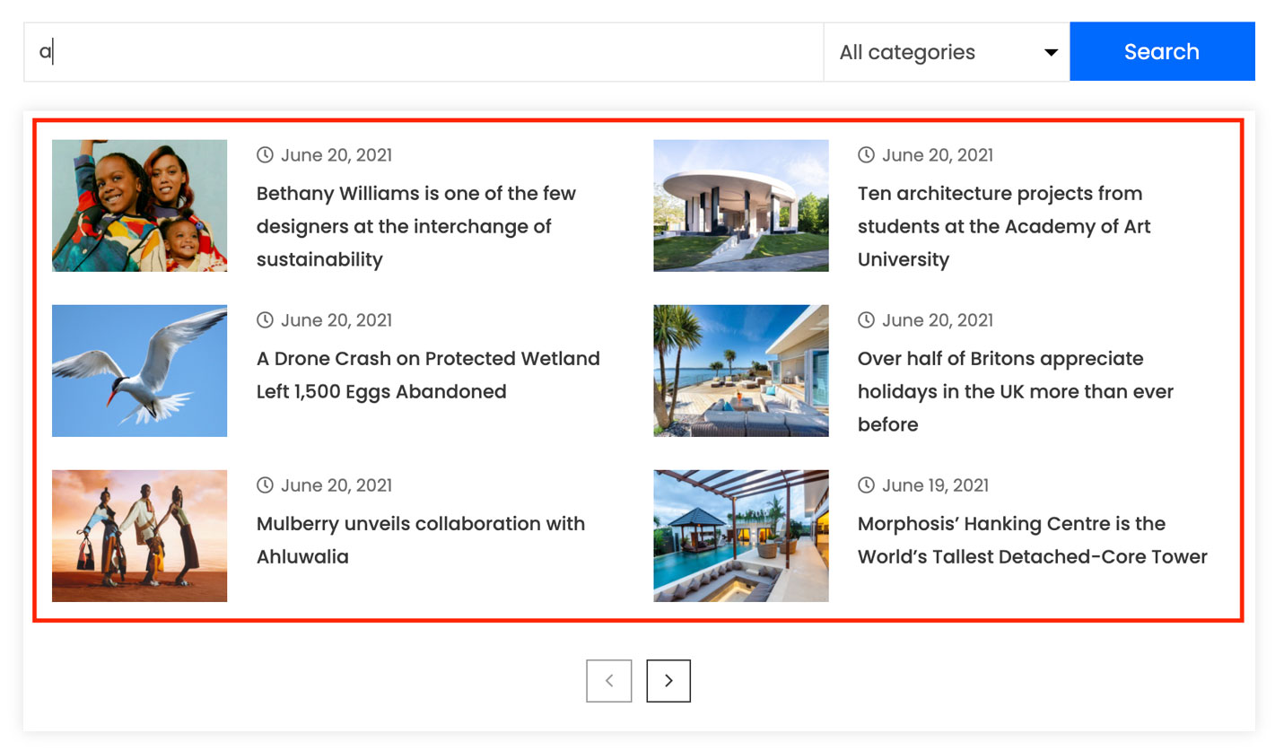 Create a Search Box - Piotnet Grid