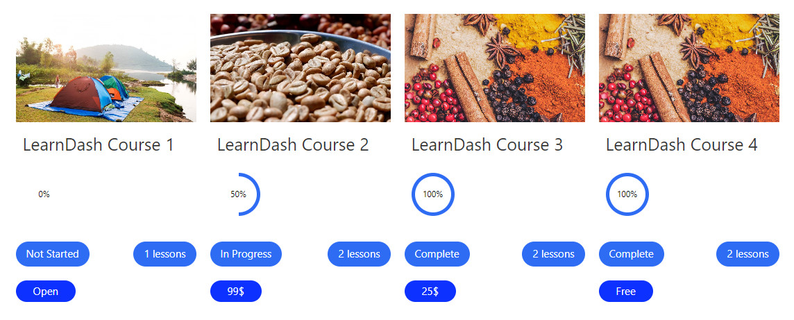 LearnDash Integration - Piotnet Grid