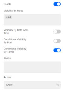 Conditional Visibility - Piotnet Grid
